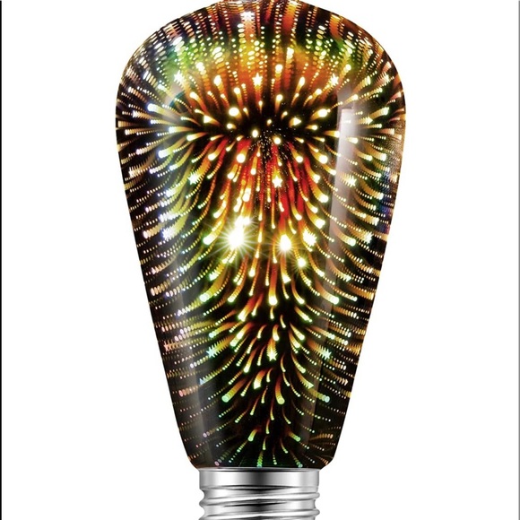 Party Supplies | Nwt Prismled Infinity 3d Fireworks Light Bulb | Poshmark